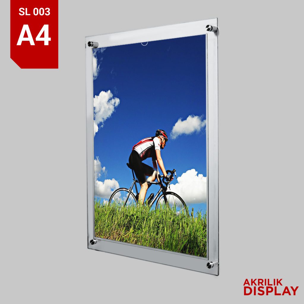 Poster Frame A4 - Akrilik Display | Toko Akrilik | Custom Akrilik